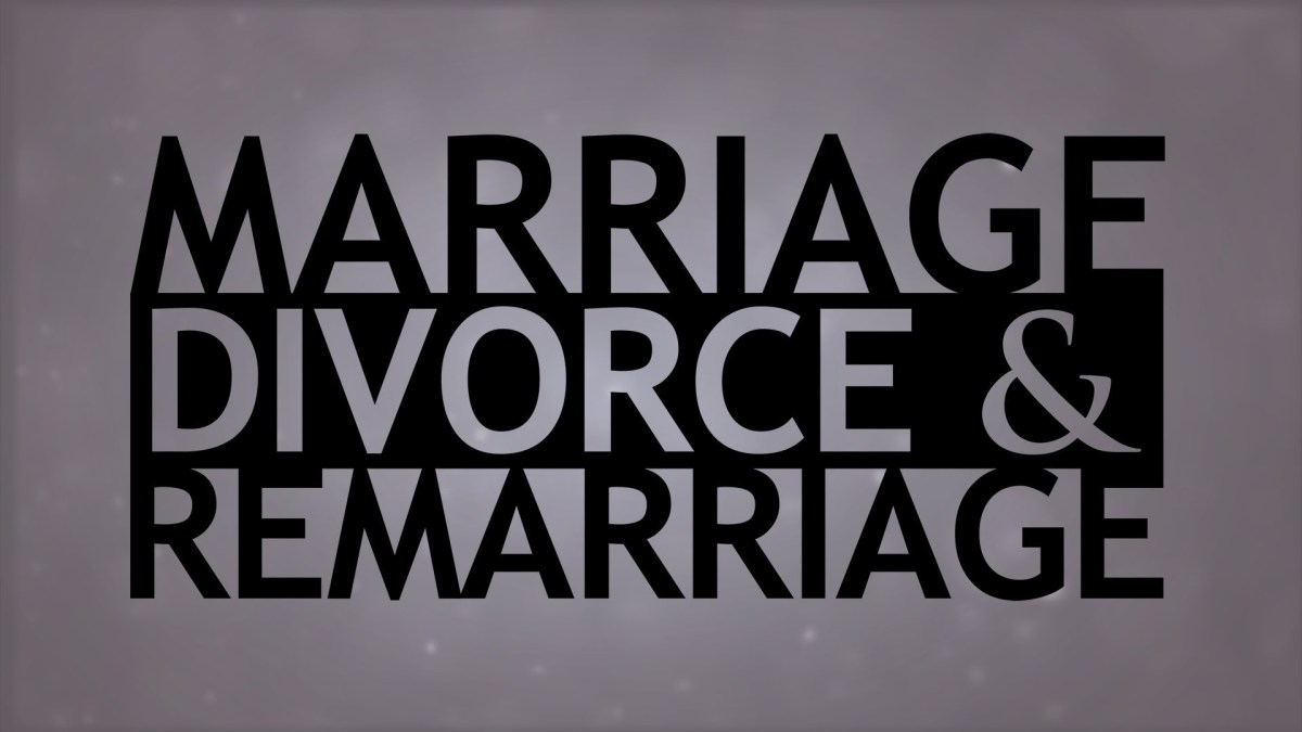 A Biblical View of Divorce (Part 1): An Old Testament Context – Pastor ...